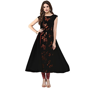 Janasya Indian Women's Tunic Tops Crepe Kurti for Women