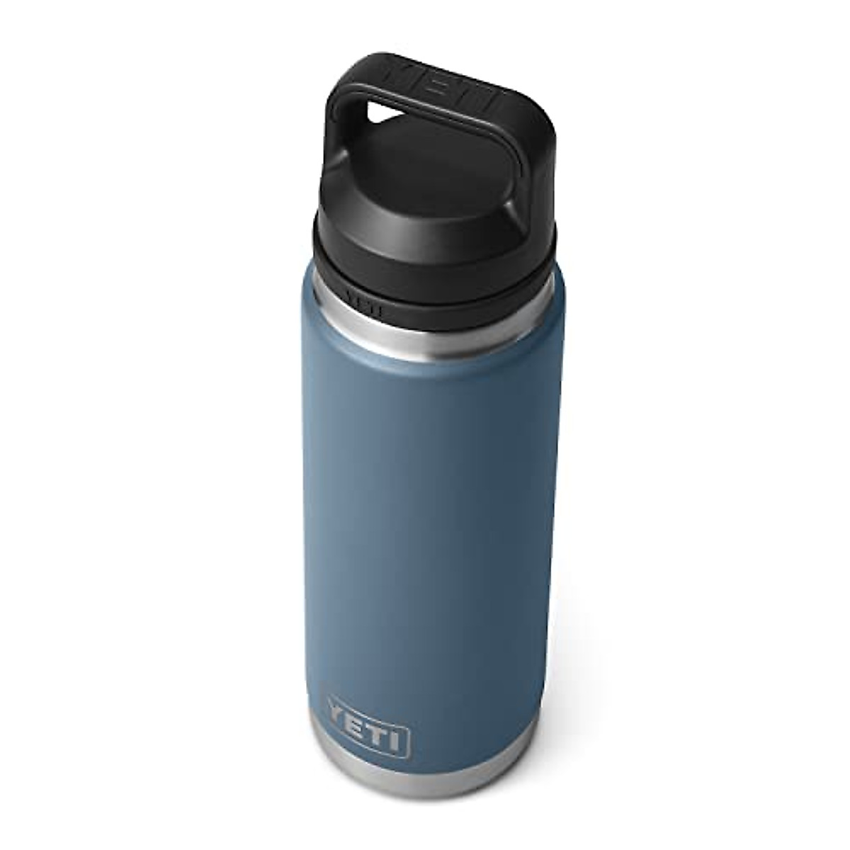 YETI Rambler 26 oz Bottle, Vacuum Insulated, Stainless Steel with Chug Cap, Nordic Blue