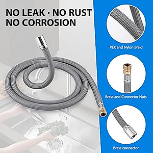 Kitchen Faucet Replacement Hose Compatible with American Standard M922367-007220A, 59-Inch Pull Down Spray Hose (M922367-007220A faucet hose)