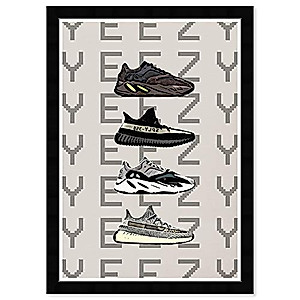 Fashion and Glam Wall Art Framed Prints 'Hypebeast Sneakers' Shoes