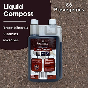 Liquid Compost | Worm Tea with Trace Minerals, Vitamins, and Aerobic Microbes | Improves Soil Health, Mobile Microbes, and Enhance Nutrient Uptake | 32 fl. oz.