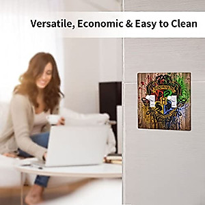 Harry Magic Light Switch Plate Cover Decorative Panel Double Toggle Receptacle Switch Plates and Electrical Outlet Covers Wall Plate for Boys Girls Kid Bedroom, Bathroom Kitchen Home Decor