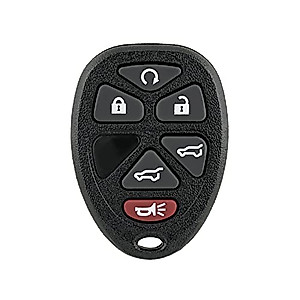 Keyless Remote Start Car Key Fob with Ignition Key fits 2007-2014 Chevy Tahoe Suburban / 2007-2014 Cadillac Escalade / 2007-2014 GMC Yukon OUC60270, OUC60221 (Pack of 2)