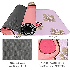 Yoga Mat, Yoga Mats for Home Workout, Workout Mat, Exercise Mats, Pilates Mat, Cute Pig