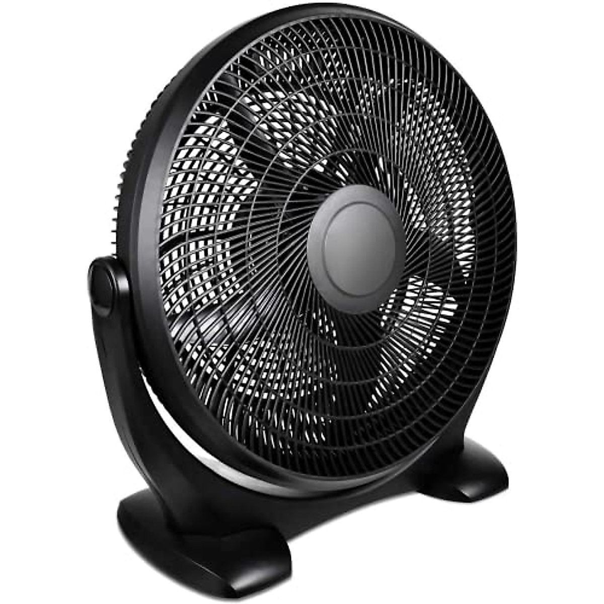 Simple Deluxe 14 Inch 3-Speed Plastic Floor Fans Quiet for Home Commercial, Residential, and Greenhouse Use, Outdoor/Indoor, Black