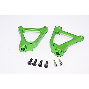 GPM For Vaterra K5 Blazer Ascender Upgrade Parts Aluminum Rear Shock Tower - 2Pcs Set Green
