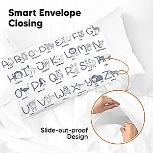 KeaBabies Toddler Pillow with Pillowcase and Toddler Pillowcase for 13X18 Pillow - 13X18 Soft Organic Cotton Toddler Pillows for Sleeping - Organic Toddler Pillow Case for Boy, Kids