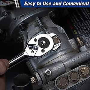 WORKPRO 3/8" Drive Crowfoot Wrench Set, 10-Piece SAE Crowfoot Wrench with Clip-on Organizer, 3/8”-1”, Great for Automotive Repair Work Hard-To-Reach Areas