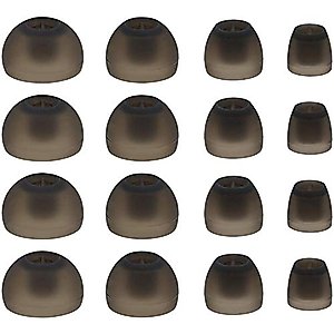 Zotech 8 Pair 4 Size Replacement Eartips for Sennheiser Momentum, Sennheiser HD1 Free, Sennheiser M2 Free SE Bluetooth Wireless Headphone (XS/S/M/L)