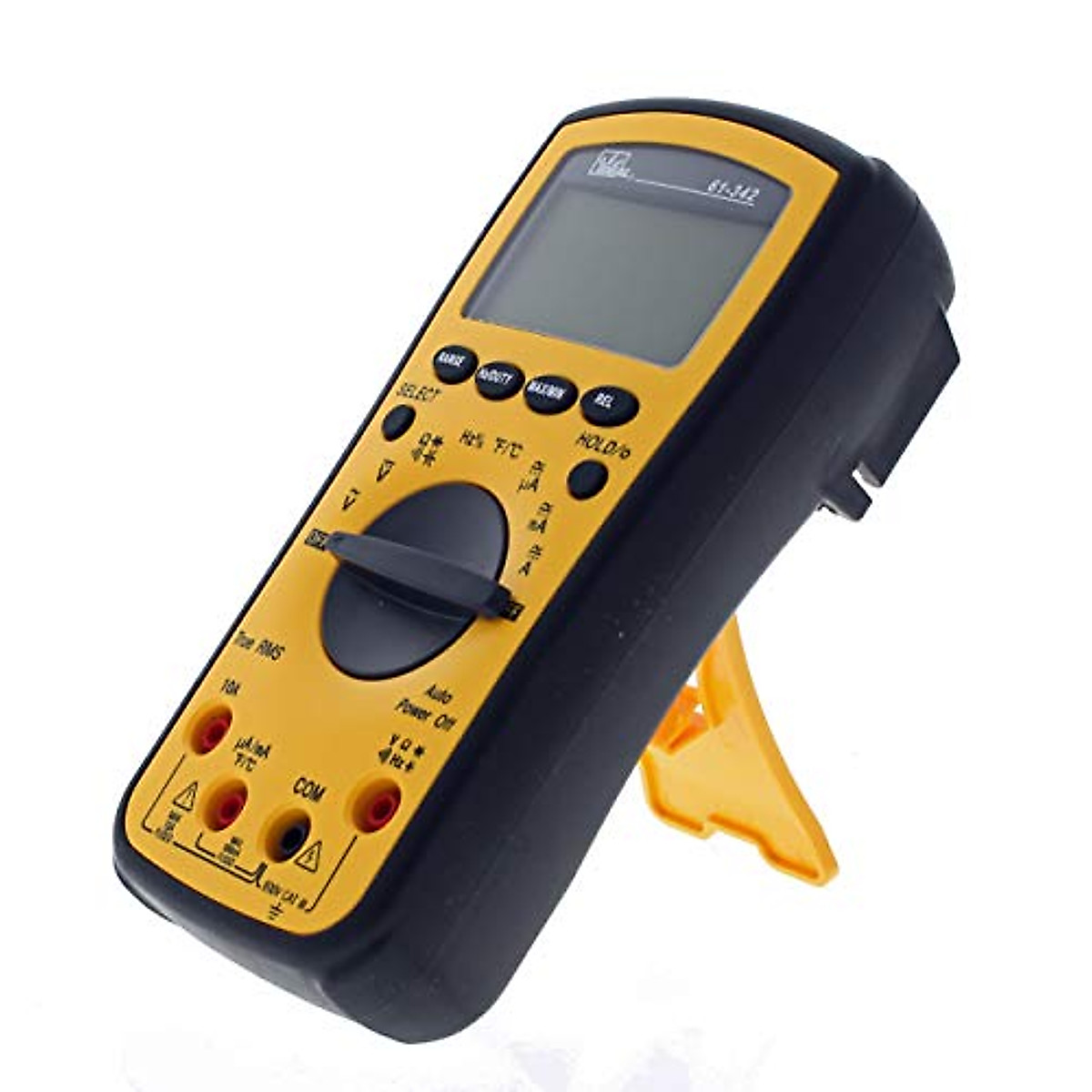 IDEAL INDUSTRIES INC. 61-342 Test-Pro Digital Multi-Meter with TRMS, Temp, Cap, Hz, Backlight, CATIII for 600v, Yellow