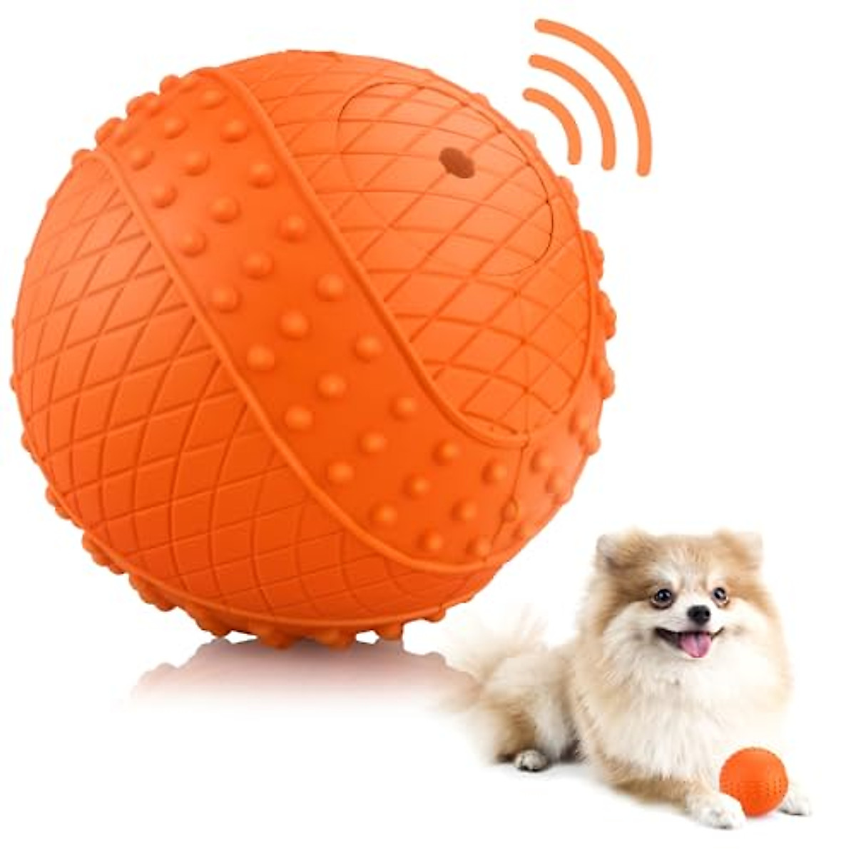 TROUSKAIG Indestructible Squeaky Dog Balls Puppy Toys, Squeaky Dog Toys Puppy Chew Toys for Teething, Interactive Dog Toys for Small Dogs, Puppy Teething Toys for Relax,Dog Toys Chew Toys for Puppies