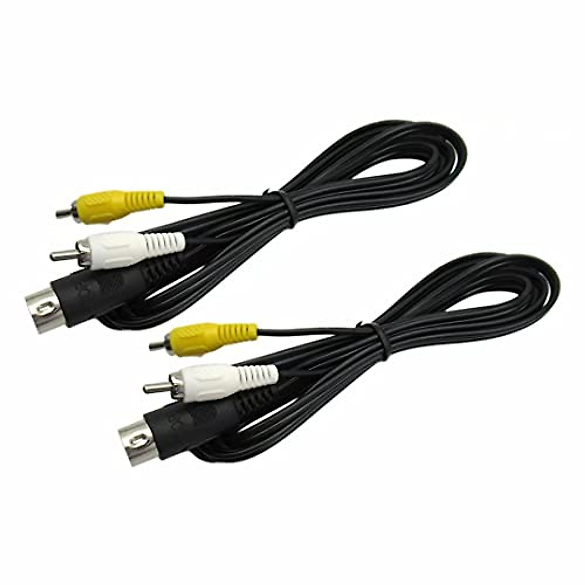 BLUE ELF New 6FT RCA TV AV Audio Video Cord Cable for Sega Genesis 1 & Sega Master System