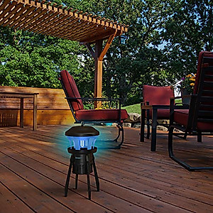 Hoont 35 3-Way Mosquito and Fly, Gnat Trap with Stand - with A Bright UV Light Attractant, and Fan Outdoor and Indoor Bug Killer