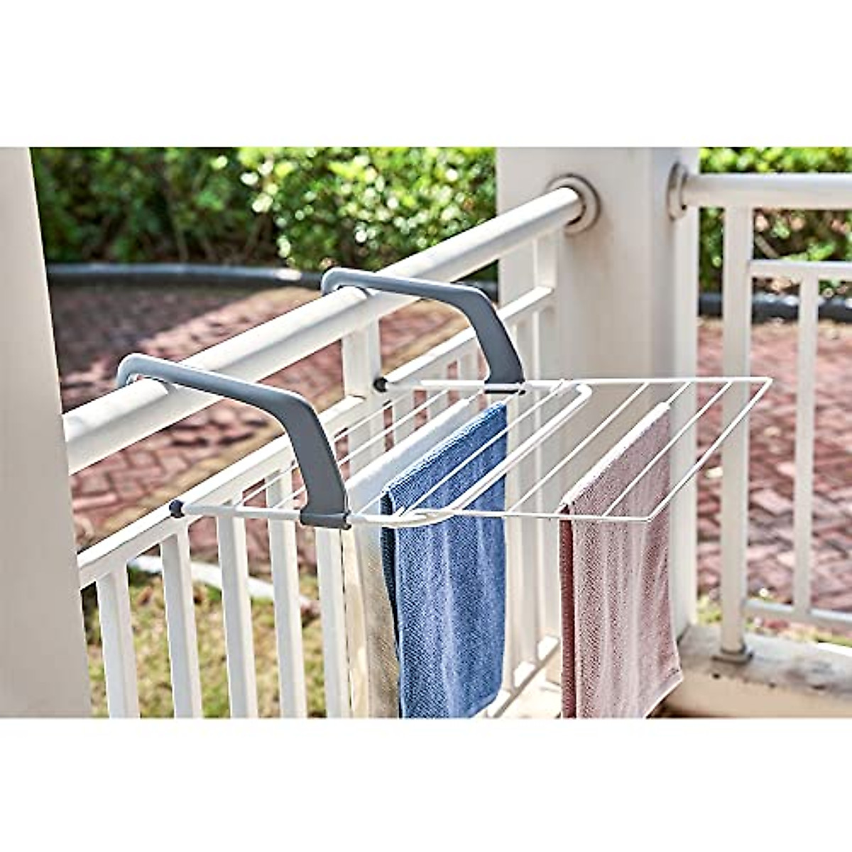 TOYLNGA Clothes Hanging Clothes Rack,Drying Rack,Multi Purpose Extendable Portability Drying Rack for Shoe&Socks (Grey)