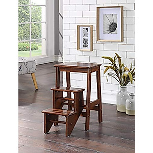Boraam Step Stool, 24-Inch, Cappuccino