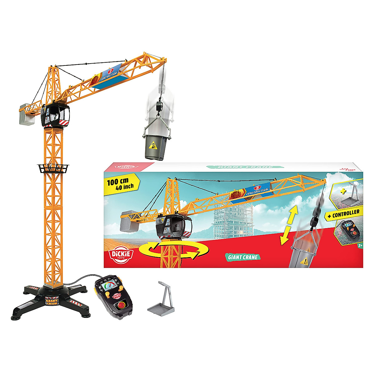 DICKIE TOYS 40" Giant Crane Playset, Multi (201139013)