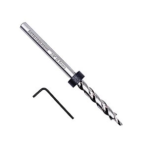 AUTOTOOLHOME 3/8" drill bit with Depth Stop Collar 6.5" Length Replacement Twist Step for Manual pocket hole Jig Master System