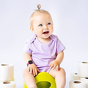 ABC123 Potty Training Watch 3 (2023 Edition) - Baby Reminder Water Resistant Timer for Toilet Training Kids & Toddler with Wireless Charging (Pink)