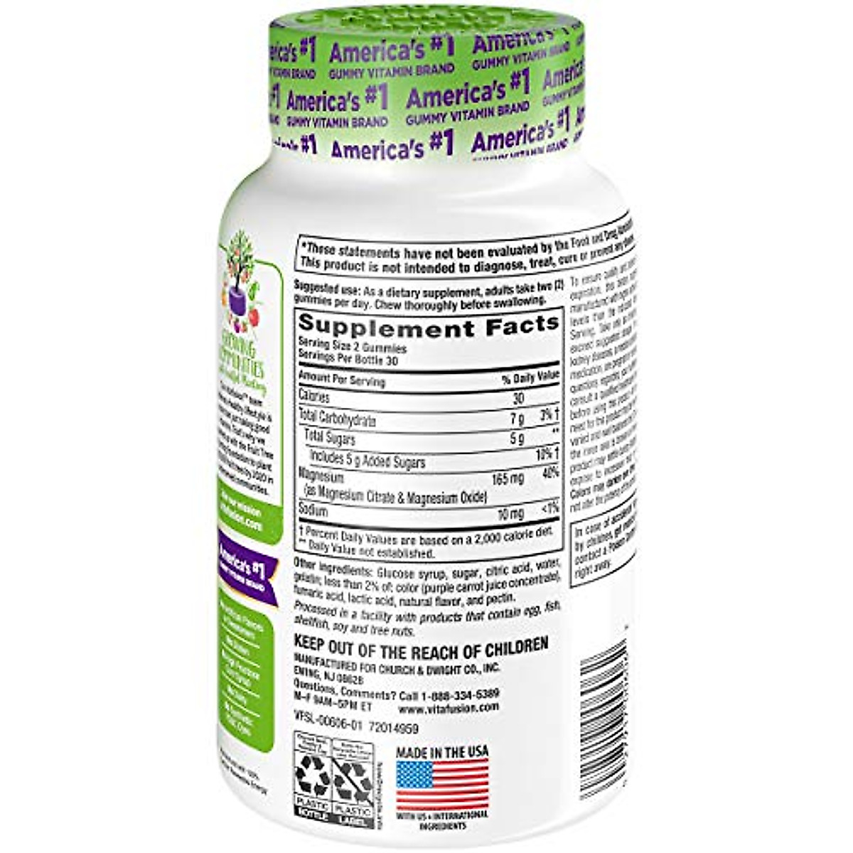 Vitafusion Magnesium Gummy Supplement, 60ct