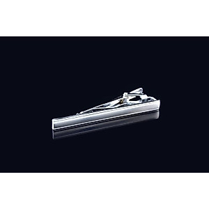1Pcs Silver Stainless Steel Men's Tie Clip Necktie Pinch Clasp