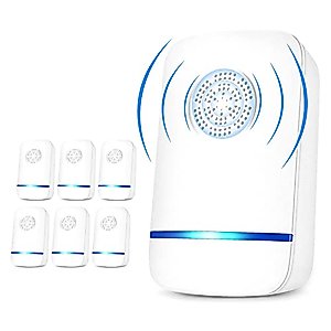 Ultrasonic Pest Repeller 6 Packs, Pest Repellent Ultrasonic Plug in Indoor Pest Control for Insect Mouse Spider Ant Bug, Roach Repellent Indoor for Home, Garage, Warehouse, Office, Hotel