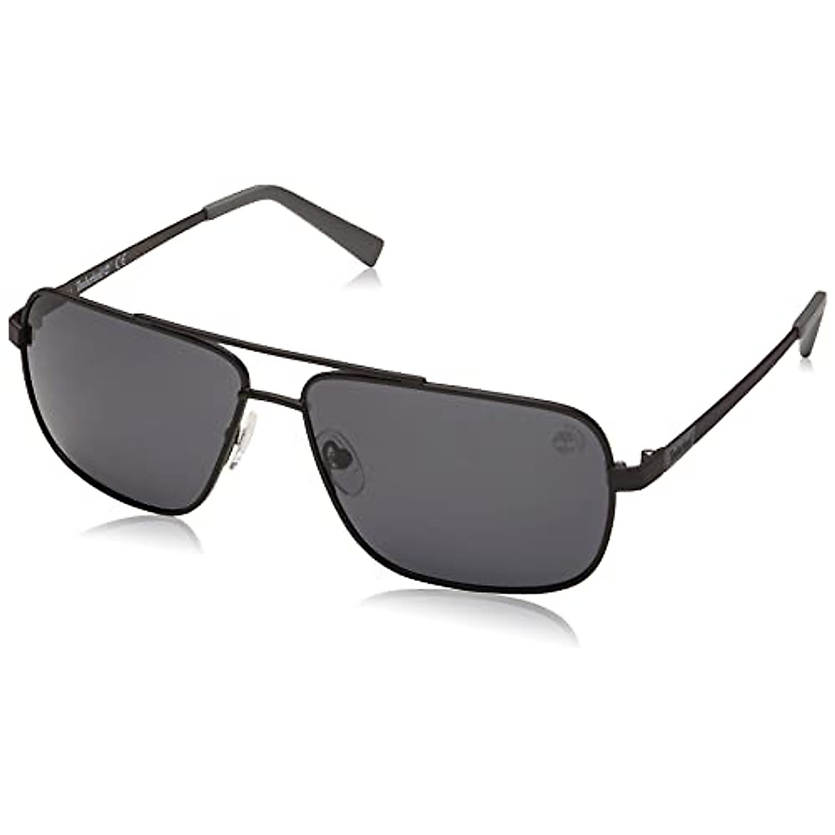 Timberland Men's TBA9266 Polarized Navigator Sunglasses, Matte Black, 61mm