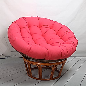 SAZDFY Round Corduroy Seat Cushion,Four Seasons Radar Chair Pad,Thicken with Ties Chair Cushion for Wicker Chair Wooden Chair Round Chair-Dark Brown e 90x90cm(35x35inch)