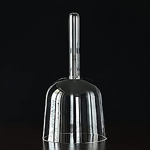 7 Inch F Note Hollow Handle Clear Quartz Crystal Singing Bowl With Handle Case