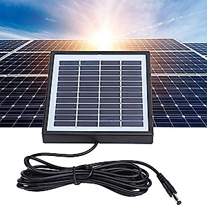 SunshineFace 2W 12V Multifunctional Solar Panel, Polysilicon Charging Board with Border for Outdoor Camping