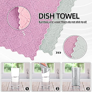 14-Piece Kitchen Dish Cloths Set, Dish Towels for Kitchen Bathroom and Cleaning Counters