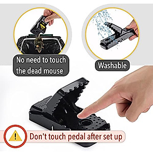 Mr. Pen- Mouse Traps, 3 Pack, Mice Trap, Mice Traps for House Indoor and Outdoor, Mouse Traps Indoor for Home, Mouse Traps Outdoor, Mouse Snap Trap, Snap Traps for Mice, Reusable Mouse Traps