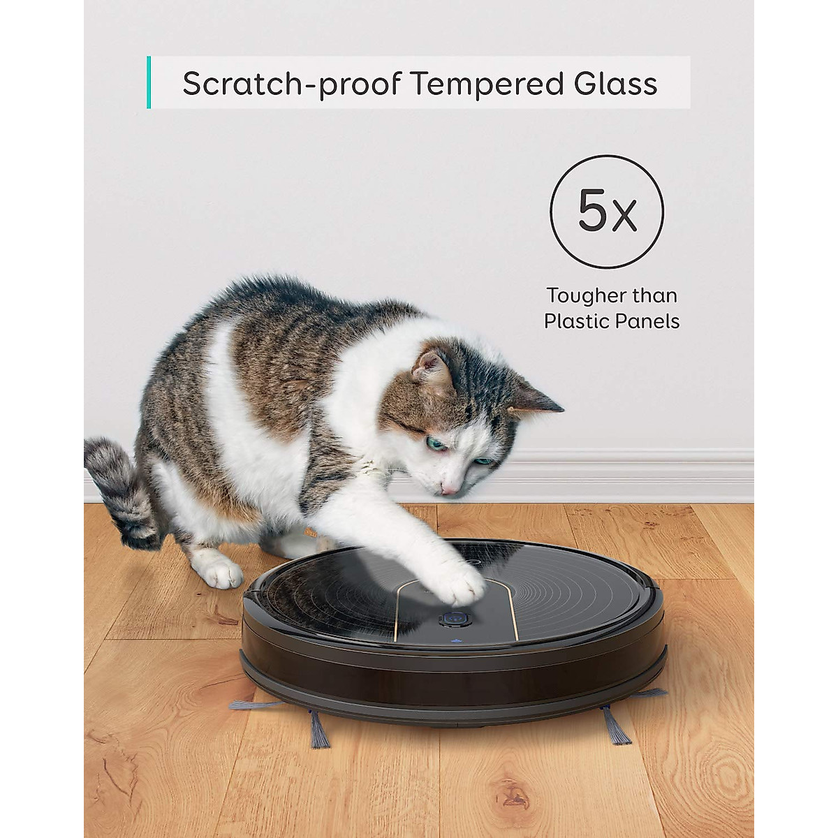 eufy [BoostIQ] RoboVac 15C, Wi-Fi, Upgraded, Super-Thin, 1300Pa Strong Suction Quiet, Self-Charging Robotic Vacuum Cleaner, Cleans Hard Floors to Medium-Pile Carpets (Renewed)