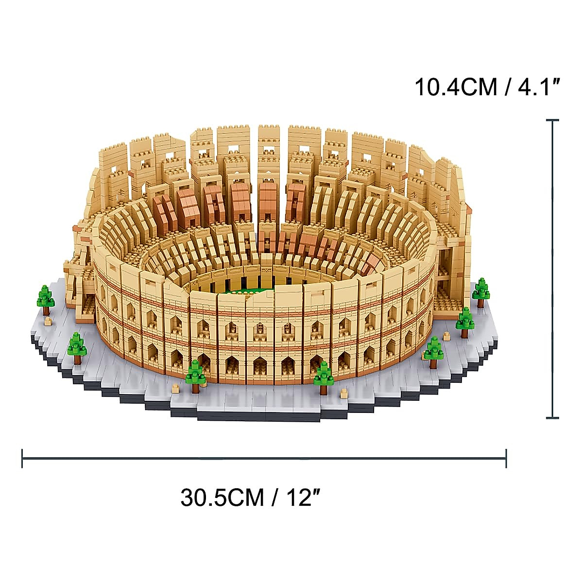 TzFioy Italy Rome Colosseum Building Blocks Set (5594Pcs) Famous World Architecture Amphitheatre Educational Toys Micro Bricks for Kids Adults