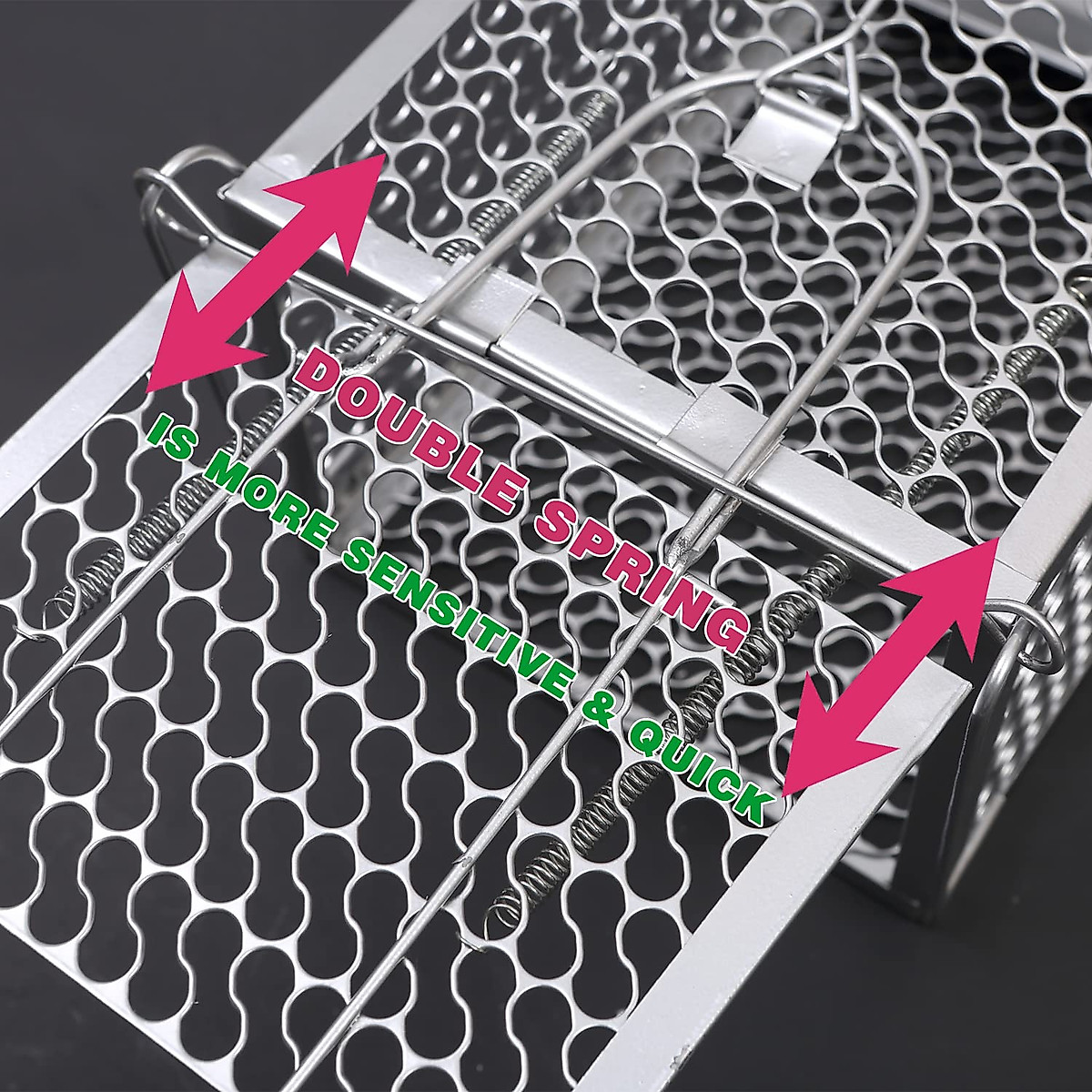 Live Humane Cage Mouse Trap Rat Catch Control Bait Hunting Survival for Indoor and Outdoor,Small Rodent Animal-Mice Voles Hamsters Cage (4.5x11x5.8 inch)