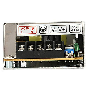 Jeanoko 5A 12V Regulated Switch Voltage Converter Universal AC/DC Output Current Range0~5A Regulated Switch Power Supply for LED