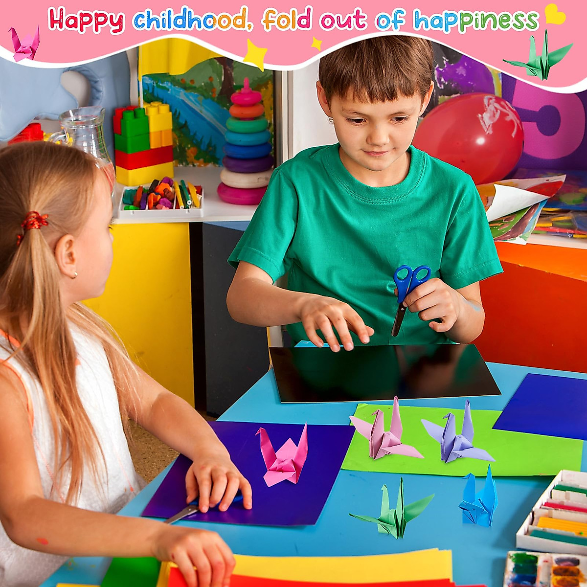 Henoyso 2000 Sheets Colored Construction Paper Bulk Classic Assorted Color Paper Lightweight Craft Paper Sheets Classroom Supplies for Kids Adults Home School Holiday Drawing, 20 Colors, 9 x 12 Inch