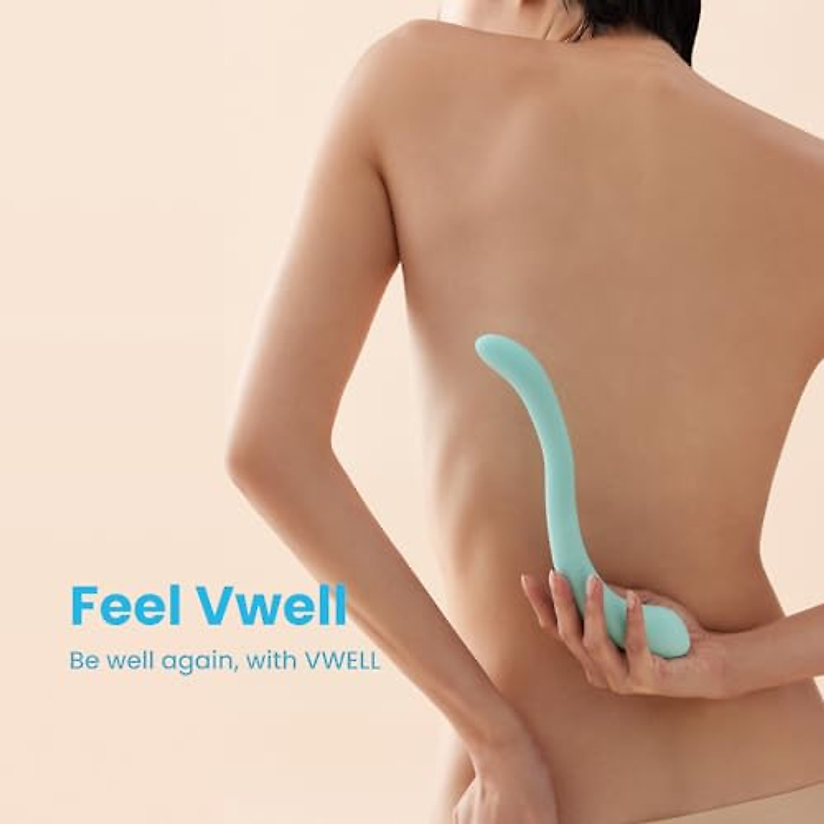 IntiMD VWELL Flex Pelvic Floor Muscle Trigger Point Relaxer with Dual Active & Flexible Shaft Tool Knot Scar Tissue Tender Point Myofascial Release Tightness Spasm Pain Relief