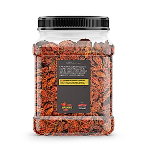 Birch & Meadow 100 Count of Ghost Chile Pepper Pods, Extremely Hot, 1,000,000 SHU