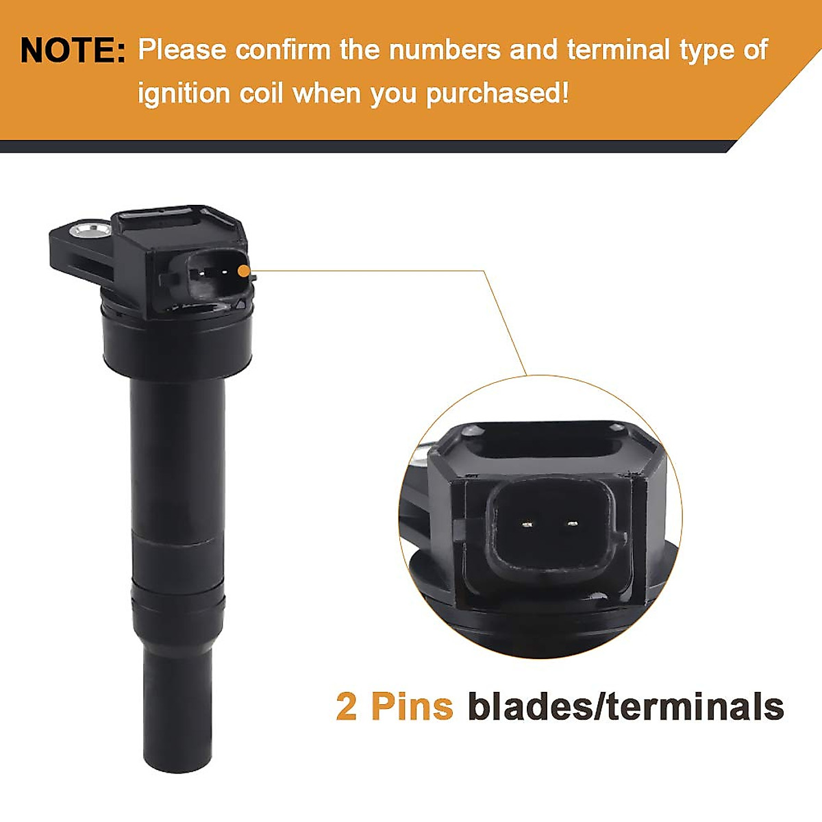 JDMON Ignition Coils Compatible with Kia Soul Forte Hyundai Elantra Tucson Elantra GT 1.8L 2.0L 2011-2016 Replaces UF651 273002E000 Coil Pack