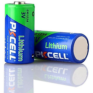 CR123A 3V Lithium Battery 1700mAh 2 Pack, 123 Batteries Lithium, 123A Lithium Batteries 3 Volt High Power, CR123 for High Intensity Flashlight, Home Safety, Security Devices