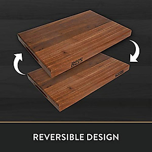 John Boos Block WAL-R01 Walnut Wood Edge Grain Reversible Cutting Board, 18 Inches x 12 Inches x 1.5 Inches & Block BWCB Butcher Block Board Cream, 5 Ounce
