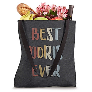Best Doris Ever Retro Vintage Name Gift Dark Heather Gray Tote Bag