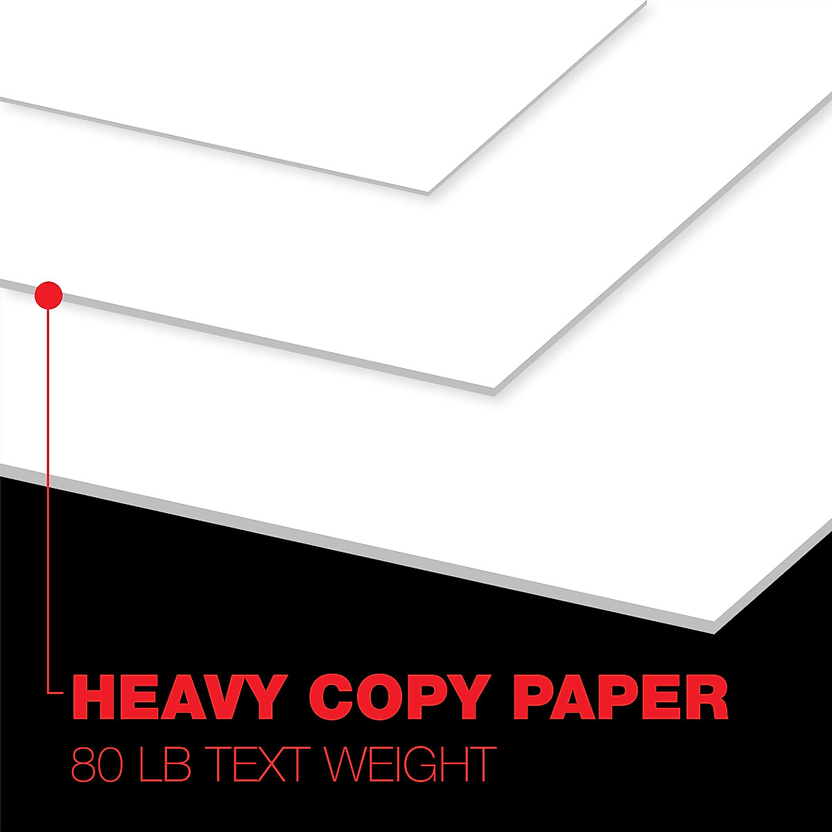 Accent Opaque White Printer Paper, 8.5” x 11” 32lb Bond/80lb Text Copy Paper – Premium Computer Paper with Smooth Finish, 97 Bright, 118gsm – Multipurpose White Paper – 188100R – 400 Sheets (1 Ream)