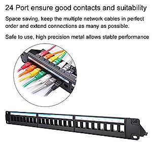 Dioche CAT6 Cable Rack, Mountable Network Cable Rack, International Standards CAT6 Six Types of Cable for Over 5 Types of Network Cable