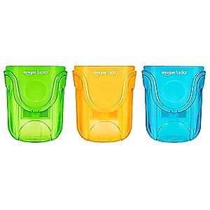 Amazon Basics School Pencil Sharpener, 1 Hole, 3-Pack