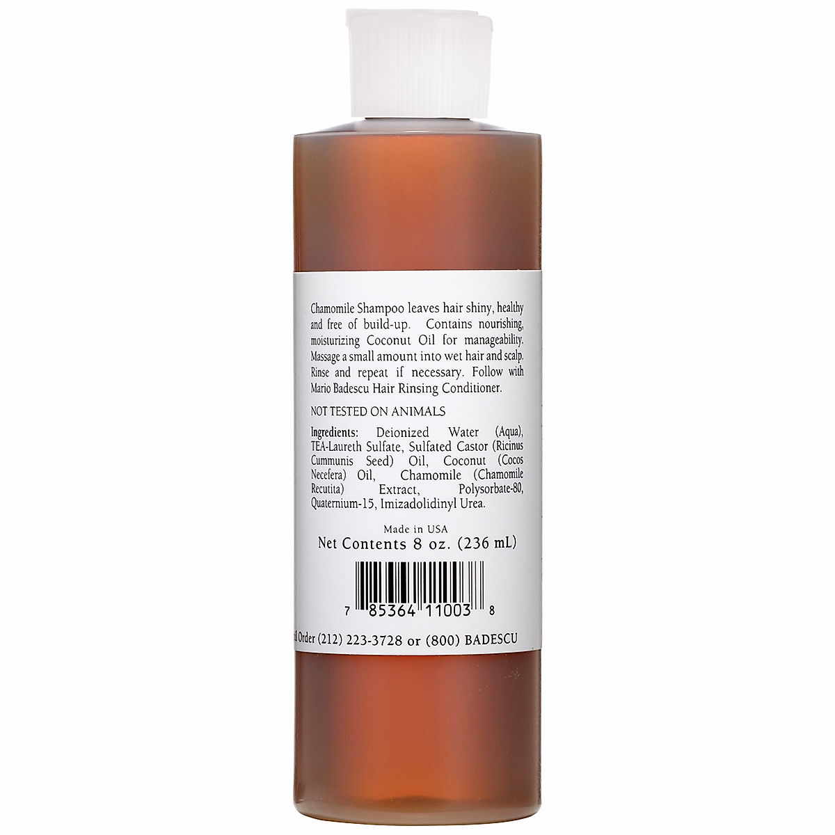 Mario Badescu Chamomile Shampoo for Oily and Sensitive Scalps | Gentle Shampoo that Clarifies and Soothes |Formulated with Chamomile Extract| 8 FL OZ