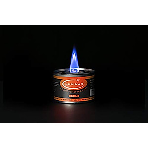 Chafing Fuel Cans - Food Warming Wick Candle Burners for Buffet Dishes (12, 6 HOUR)