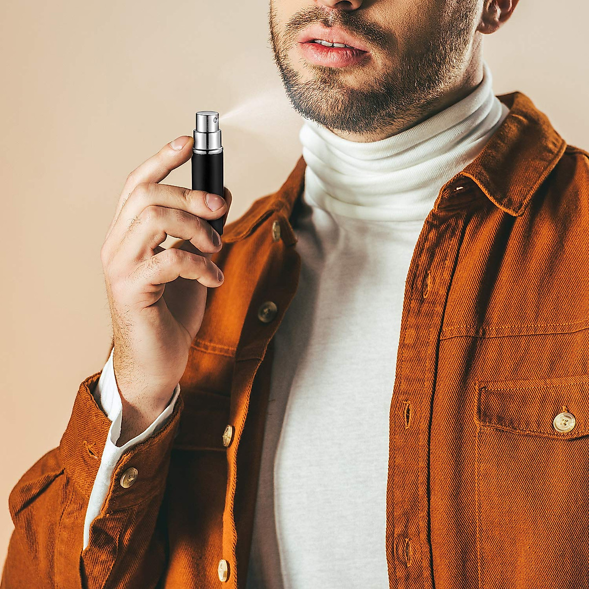 14 Pieces Travel Perfume Mini Refillable Spray Perfume Bottle Portable Perfume Bottle with 10 Pieces Perfume Refill Pump Perfume Dispenser Pump Transfer Tool for Outgoing (5ml)