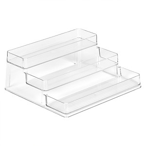 Richards 3 Tier Spice Rack - 10" x 4" x 9" Medicine Cabinet Organizer Small Plastic Spice Rack for Cabinet - Eliminate Household Clutter - Organize Canned Food, Seasoning in Pantry