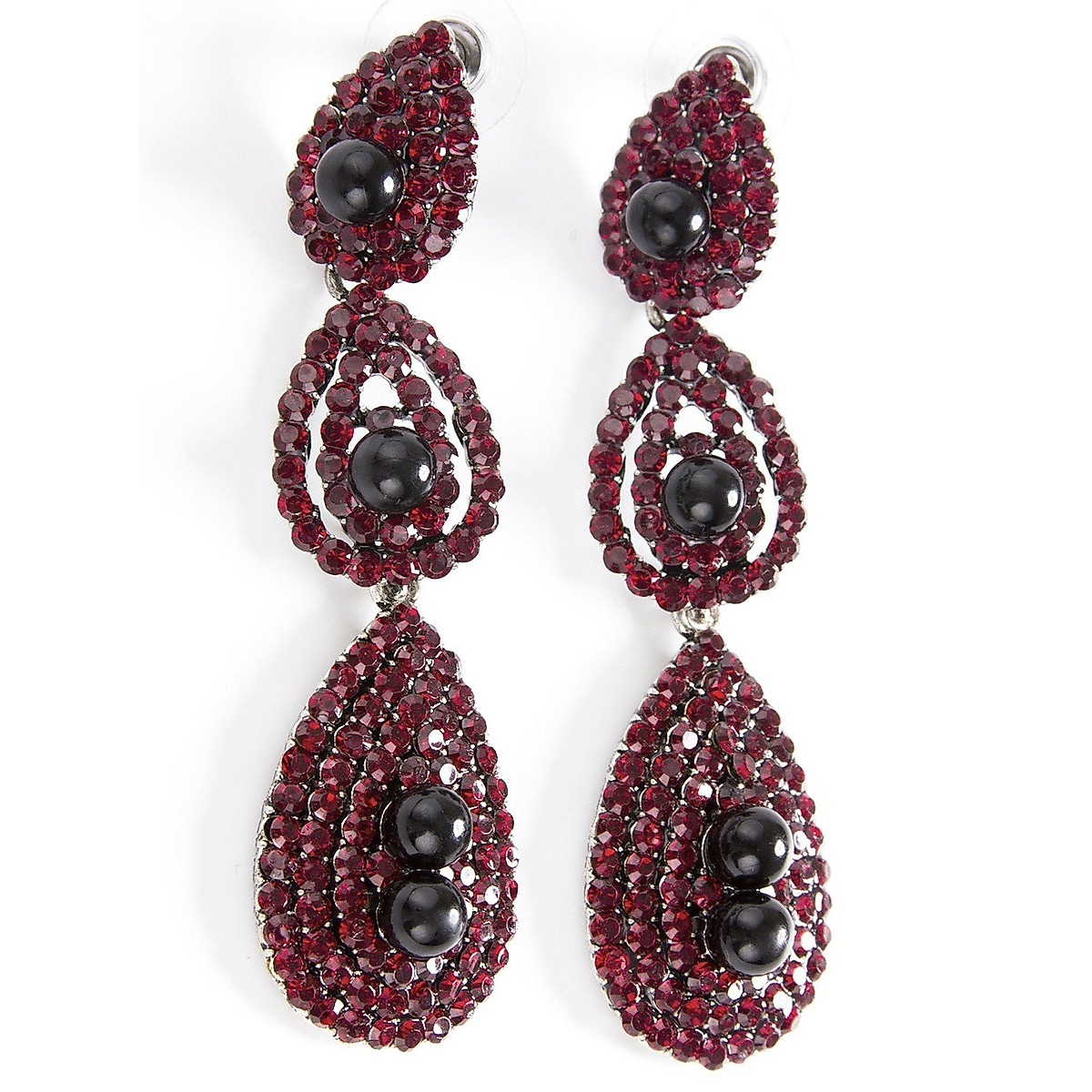 Vijiv Gatsby Earrings Vintage 1920s Drop Chandelier Flapper Jewelry Accessories